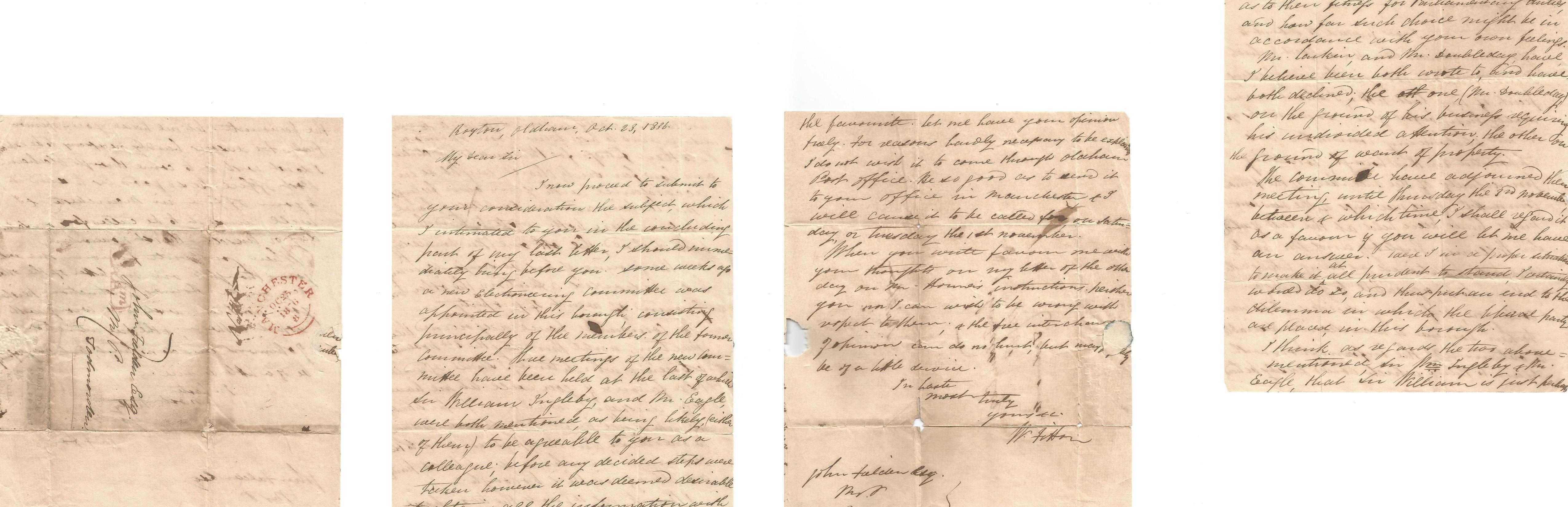 John Fielden and William Fitton letter – Society for the Study of ...