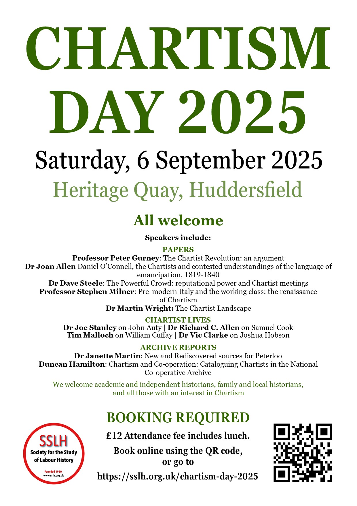Chartism Day 2025: book now – Society for the Study of Labour History